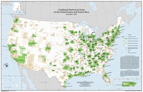 2004 Combined Statistical Areas Csas Of The U S And P R
