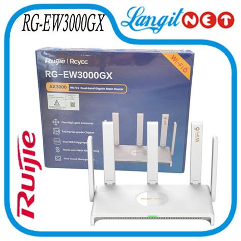 Jual RUIJIE REYEE RG EW3000GX 3000M Wi Fi 6 Dual WAN Gigabit Router Shopee Indonesia