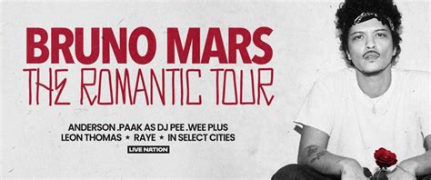 Bruno Mars 2026 Tour Dates Tickets And Cities Guide
