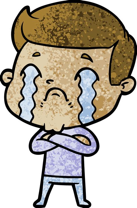 Cartoon Man Crying Drawing 46722860 Png