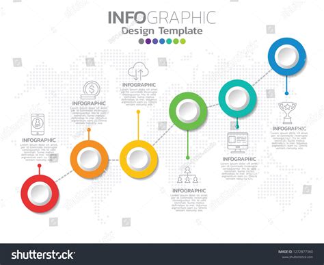 6 Step Timeline Infographics Design Template Stock Vector Royalty Free 1272877360 Shutterstock