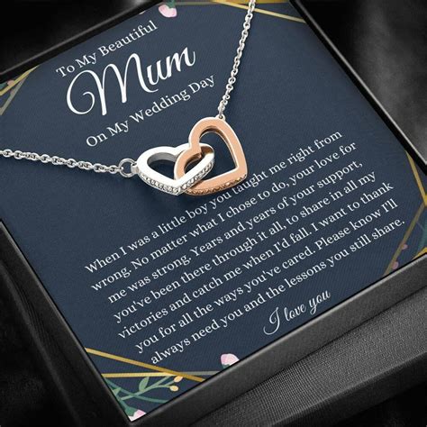 Interlocking Hearts Mother Of The Groom T From Son To Mum Of The
