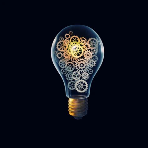 Light Bulb With Gears Stock Photo By SergeyNivens 87071376