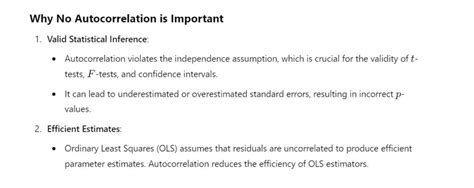 Linear Regression Assumption 5 Autocorrelation In Regression Praudyog