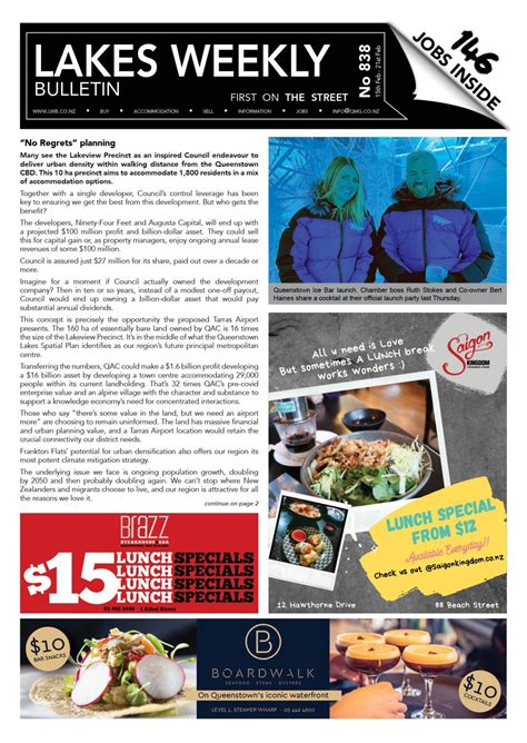 Issue 838 Lakes Weekly Bulletin