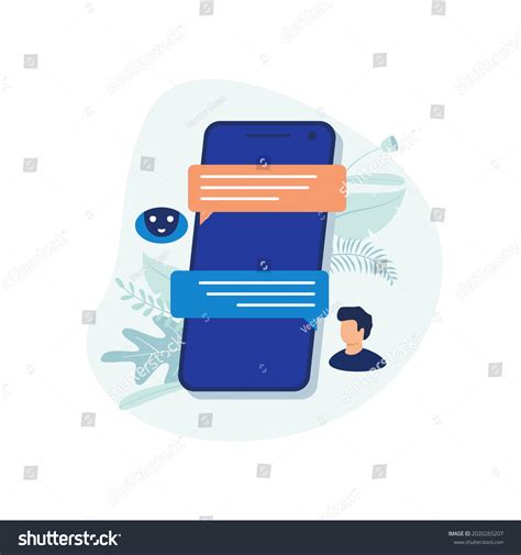 Chat Bot Messages Smart Chatbot Assistant Stock Vector Royalty Free 2020265207 Shutterstock