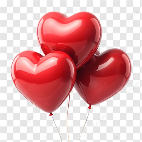 귀엽다 빨간색 핑크 하트 풍선 다발 귀엽다 3차원 고화질 마음 사랑 로맨스 Png 일러스트 및 이미지 에 대한 무료 다운로드 Pngtree