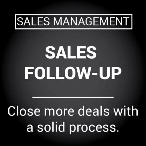 Building A Solid Sales Follow Up Process Smp