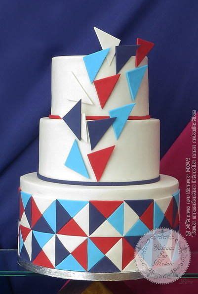 Geometric Cake Modern Wedding Cake Design