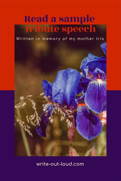 An Example Tribute Speech For My Mother Speech Writing Tips Public Speaking Tips Public