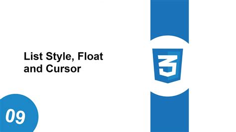 09 list style float and cursor css properties html5 css3