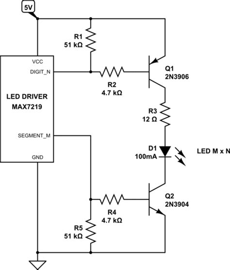 Arduino How Does This Max7219 Led Matrix Driver Ic Circuit Work How Should I Use It