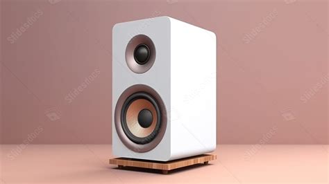 무료 현대적인 트위스트 고품질 3d 렌더링을 사용한 스피커 그림 Ppt 배경 Slidesdocs