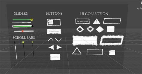 Dark Ui Kit 2d Gui Unity Asset Store
