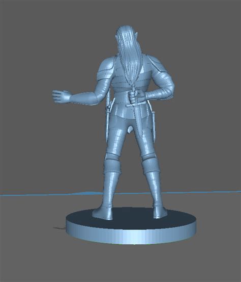 Adventurer Drow Elf Male Rouge Dark Castle Terrain