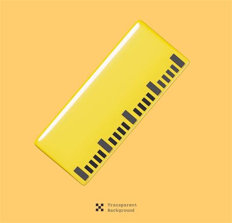 Règle Jaune Isolée Icône De Léducation Et De Lécole Illustration De