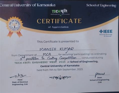 Im Thrilled To Share That Ive Secured The 3rd Position In The Coding
