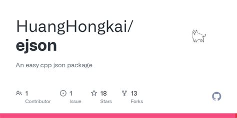 Github Huanghongkaiejson An Easy Cpp Json Package
