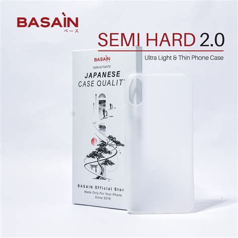 Jual Casing IPhone Xs Max Semi Hard BASAIN Original Case Clear White Shopee Indonesia