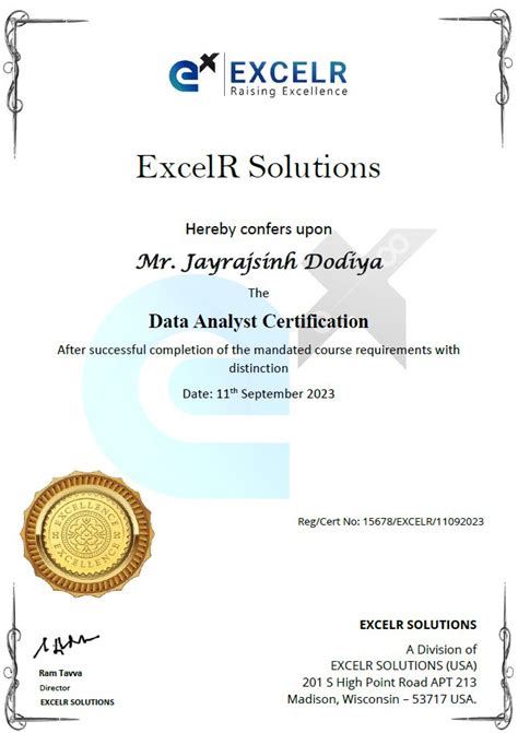 Jayrajsinh Dodiya On Linkedin Excelr Excelr Dataanalyst Datavisualization