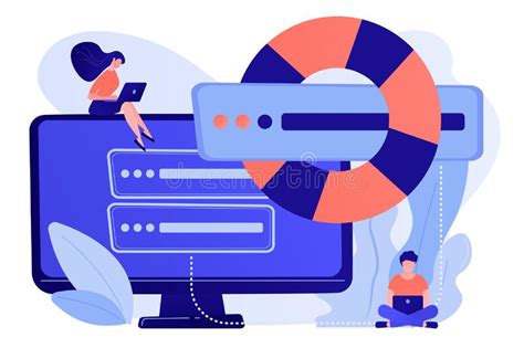 backup server concept vector illustration stock vector illustration