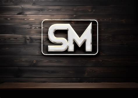 편집 가능한 로고 모 Psd 템플릿 프리미엄 Psd 파일