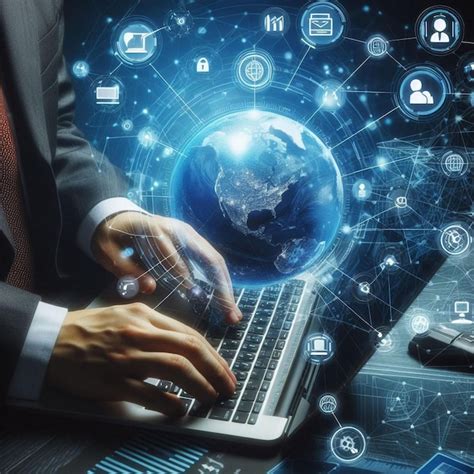 Global Business Internet Network Connection Iot Internet Of Things Business Intelligence Concept