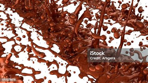 초콜렛 또는 코코아 커피 밝아진와 흰색 물방울 3d 렌더링 3d 그림 3차원 형태에 대한 스톡 사진 및 기타 이미지 3차원 형태 갈색 녹기 Istock