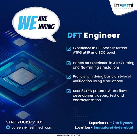 Insemi Technology Services Pvt Ltd On Linkedin Dft Dftjobs Vlsi Vlsijobs Semiconductors