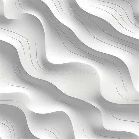 Abstract White Waves Seamless Pattern Stock Illustration Illustration Of Wavy Wallpaper