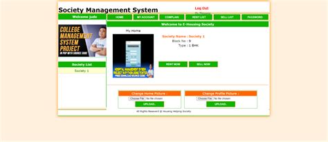 Society Management System Project In Asp Net With Source Code