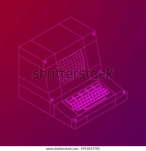 Classic Retro Perconal Computer Programming Code Stock Vector Royalty Free 1992835781