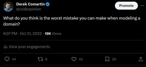 The Worst Domain Modeling Mistakes Codeopinion