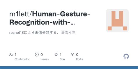 Github M1lett Human Gesture Recognition With Infrared Images Resnet18により画像分類する．图像分类