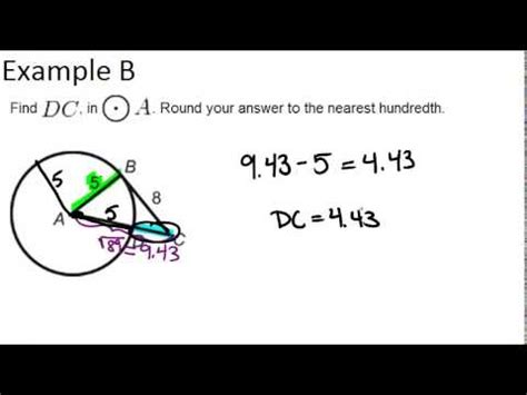 Tangent Lines Examples Video Geometry CK Foundation
