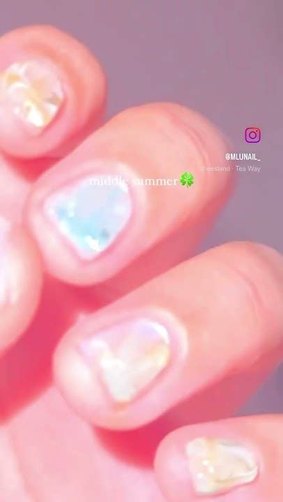 Middle Summer🍀 여름네일 잉크네일 네일아트 Nails 셀프네일 Youtube