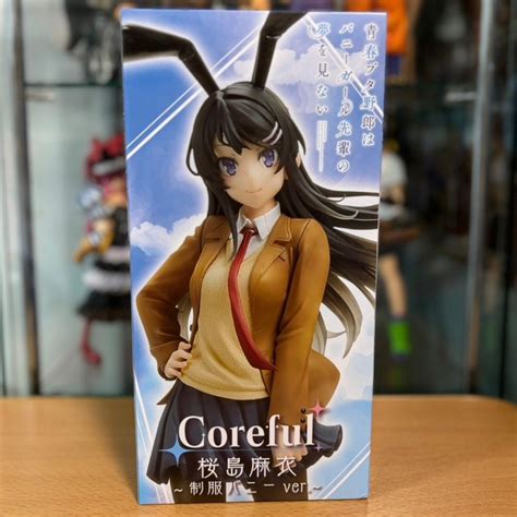 正版 日版 Taito 青春豬頭少年 Coreful 櫻島麻衣 制服兔女郎 Ver 學姊 日本 景品 公仔 蝦皮購物