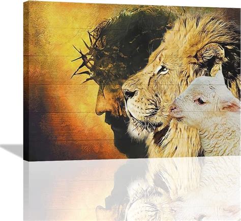 Lion And Lamb Silhouette