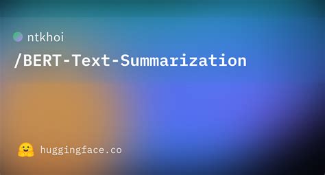 Ntkhoibert Text Summarization · Hugging Face
