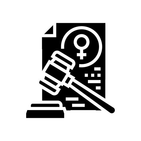 Womens Rights Feminism Woman Glyph Icon Vector Illustration 24130705