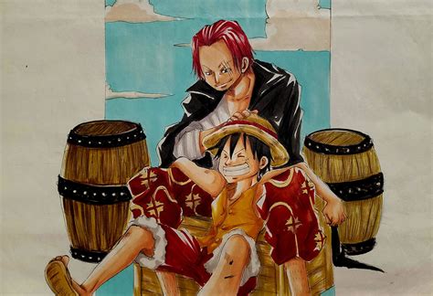 シャンクスとルフィ あやとん Illustrations ART street