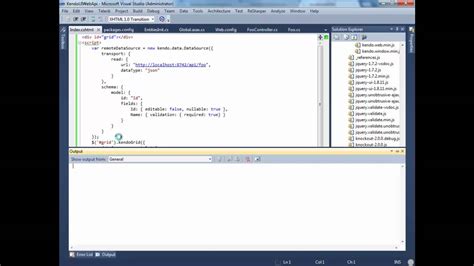 Using Kendo Ui With Web Api Youtube