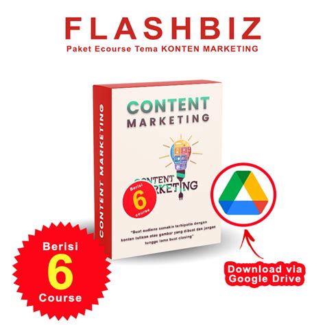 Jual Flashbiz Paket Ecourse Belajar Konten Marketing Materi Lengkap Shopee Indonesia