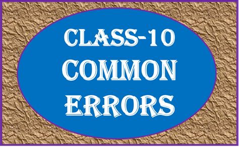 Common Errors In Secondary Mathematics