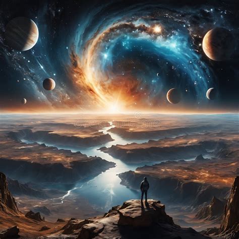 Deep Space Galactic Cosmic Vortex Energy Swirling Explosion