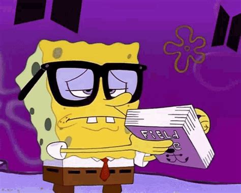 Spongebob With Nerd Glasses
