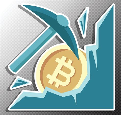 Bitcoin Mining Illustration In Flat Style 3776443 Vector Art At Vecteezy