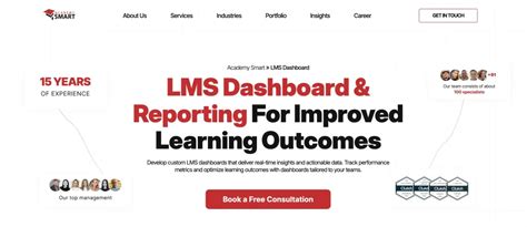 Lms Dashboard Analytics And Reporting Services Academy Smart
