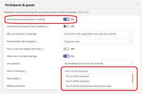 Teams You Can Disable Chat Write Access For Anonymous Or Unauthenticated Users