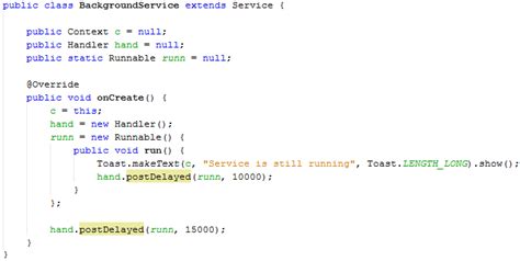 Service Setinterval Equivalent In Androidjava Stack Overflow